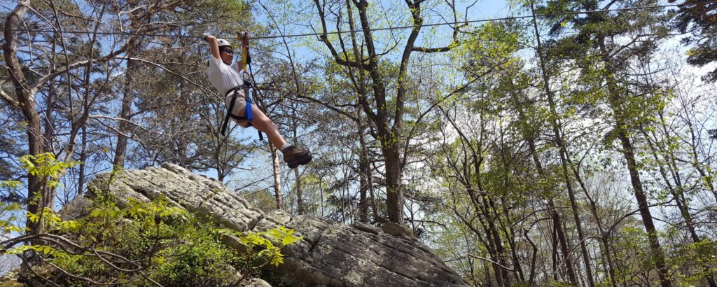 Zipline DeSoto State Park - Alabama - Screaming Eagle