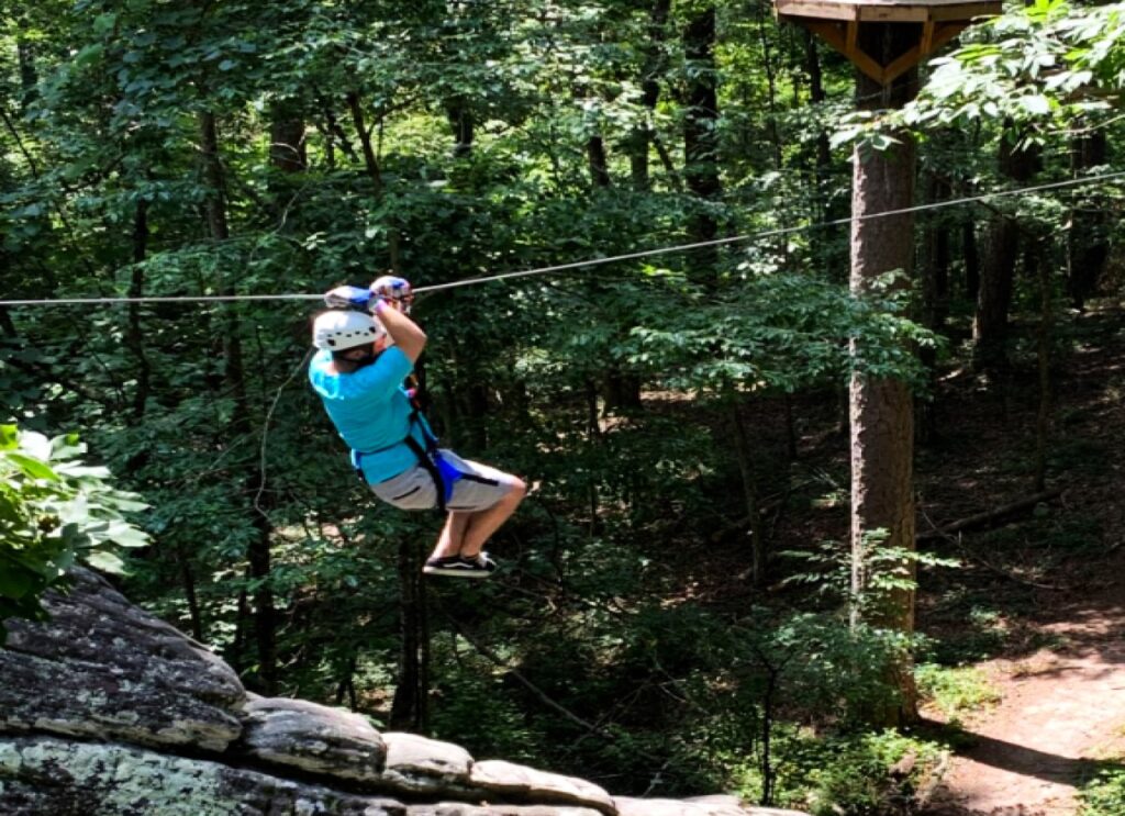 Zipline Adventure Park - Screaming Eagle at DeSoto State Park